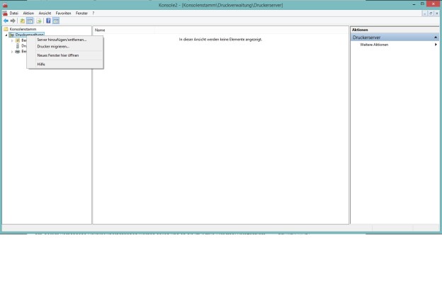Druckserver Export/Import mit Printbrm.exe